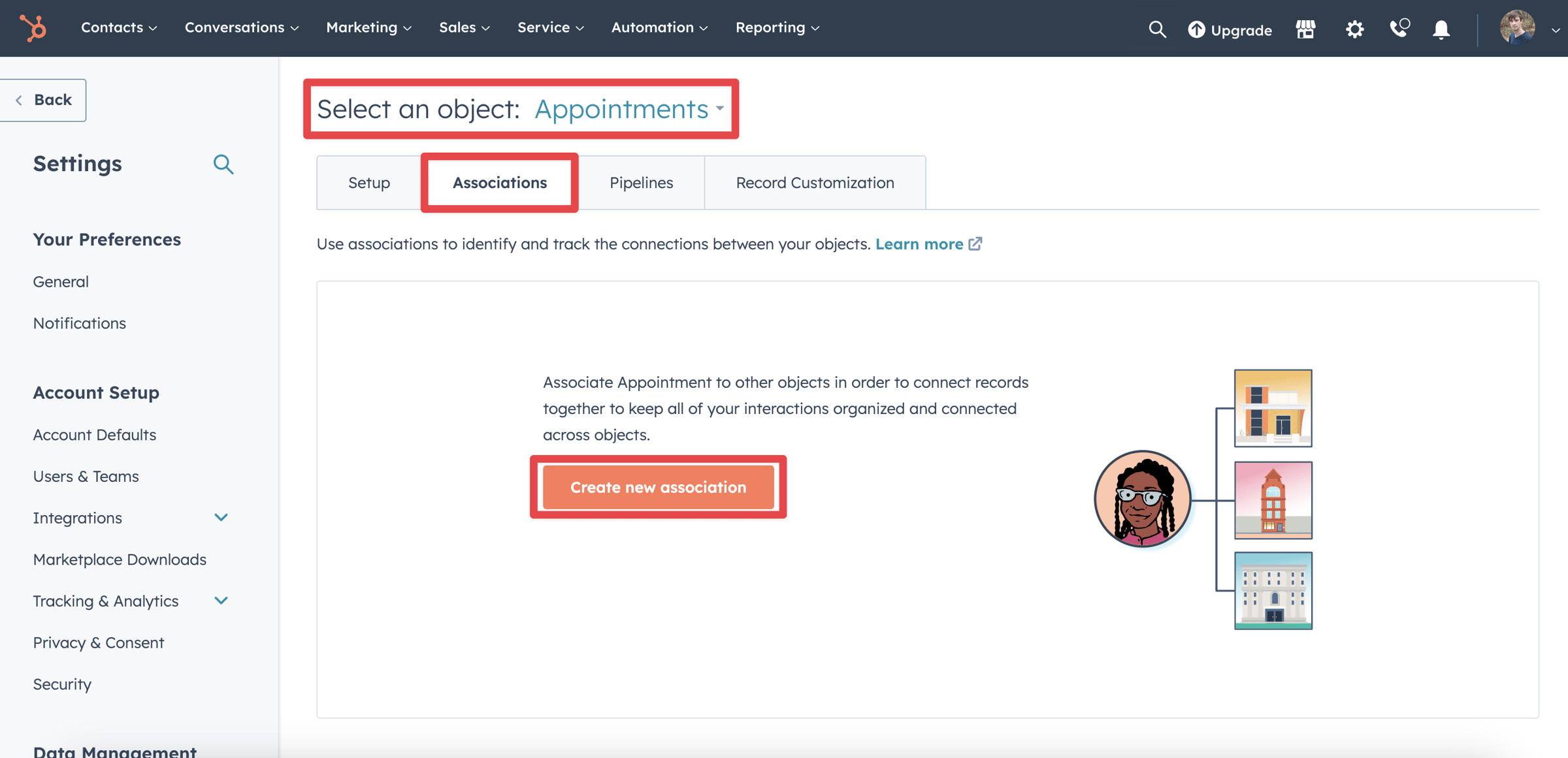 How To Enable Associated Object Types In HubSpot For Associ8